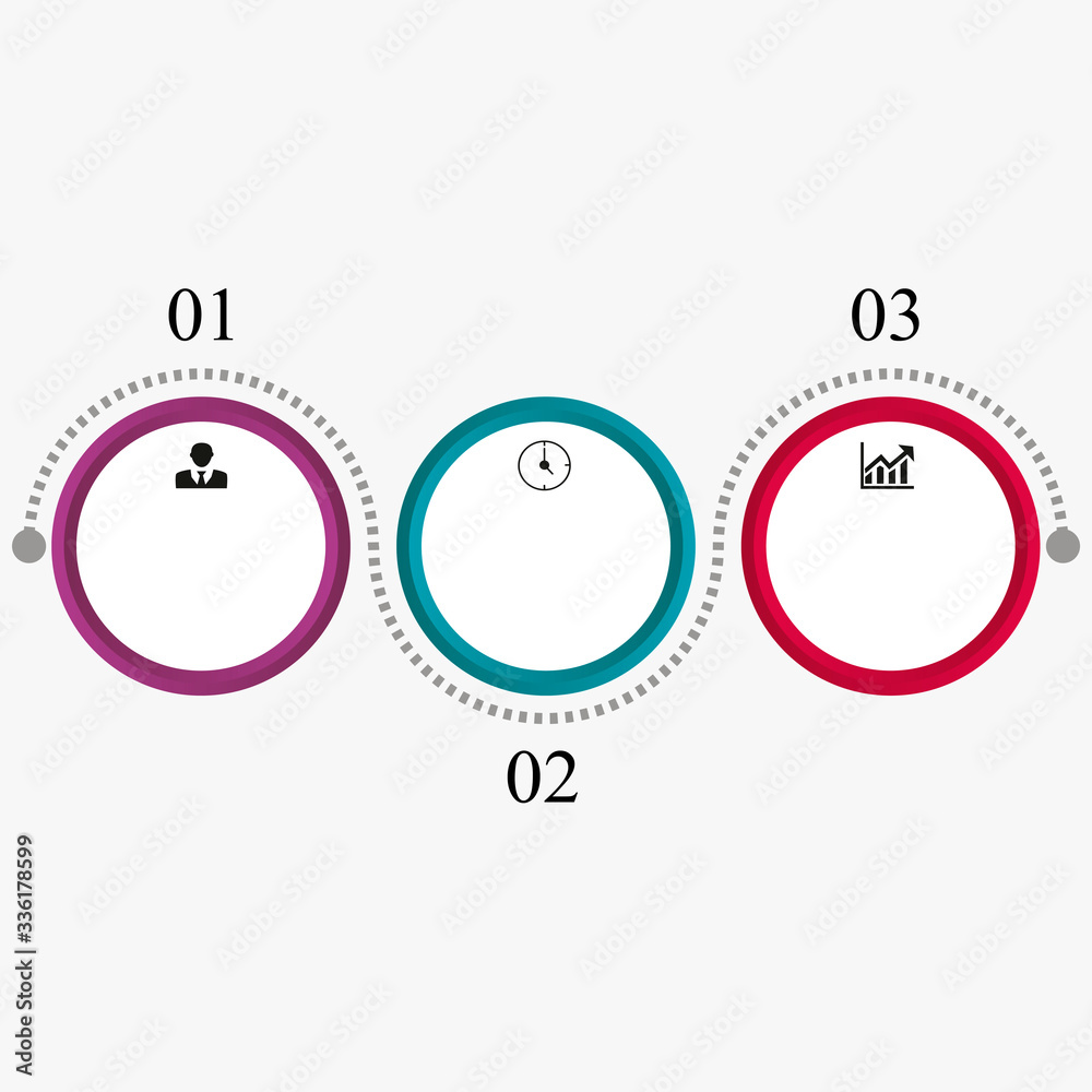 Business data visualization, infographics. Scheme of the process of ...