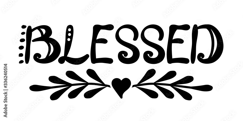 Blessed clip art. Religious svg files. Stock Vector | Adobe Stock