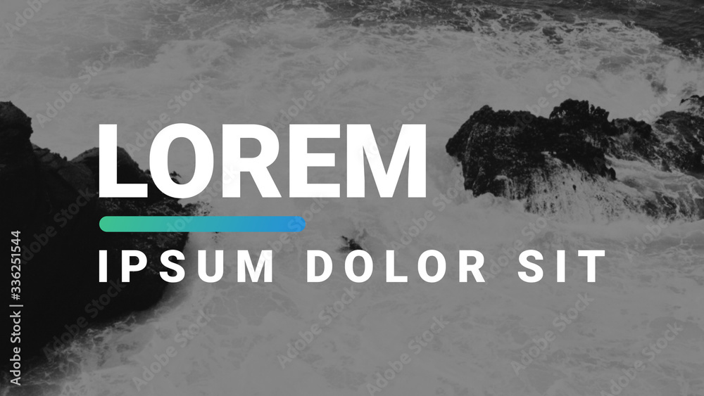 Bold Line Gradient Title Overlay Stock Template | Adobe Stock