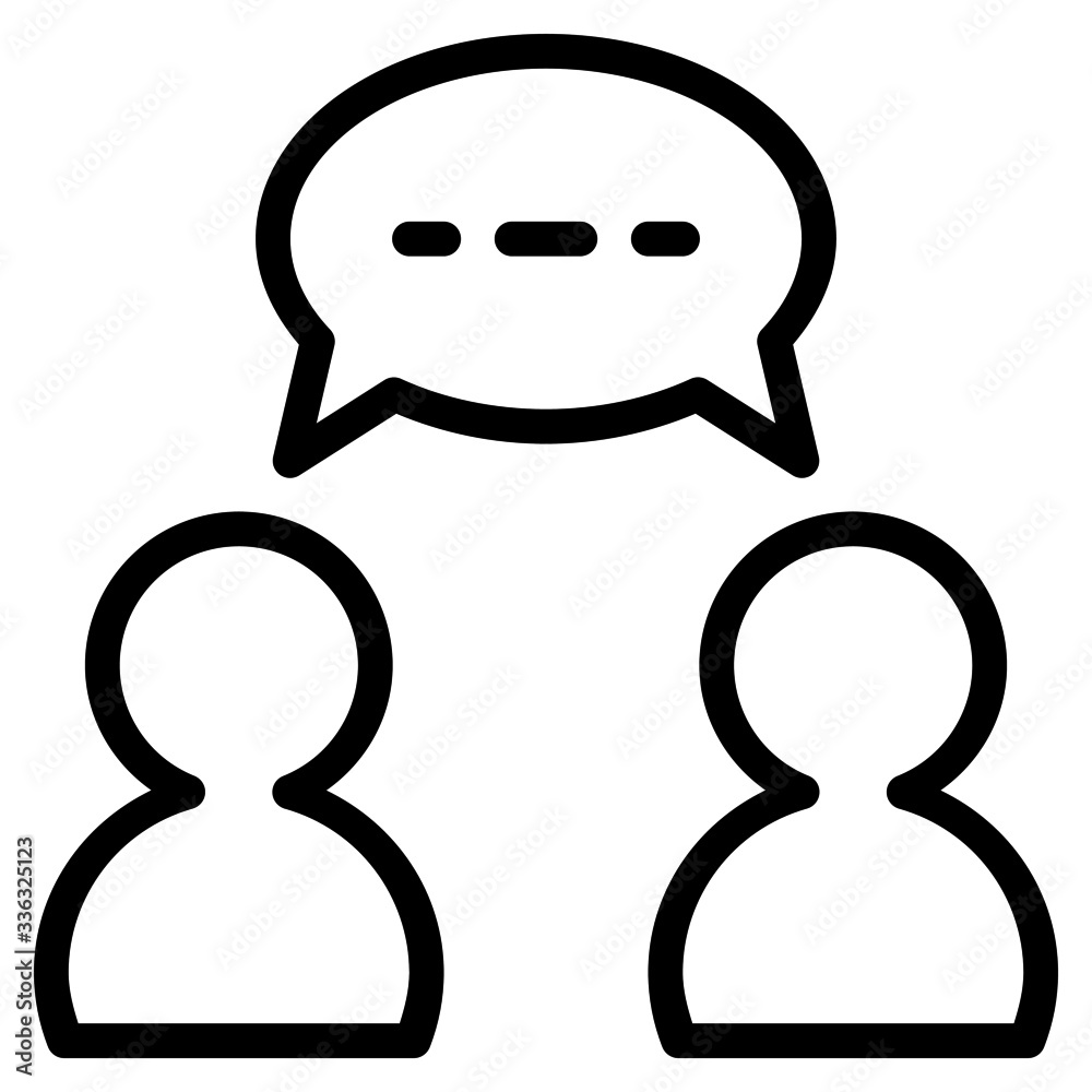 Vecteur Stock Internal communication. icon with outline style, perfect ...