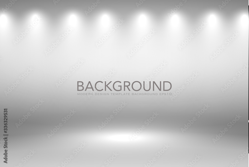Abstract gray background. Grey gradient background blank trade show ...