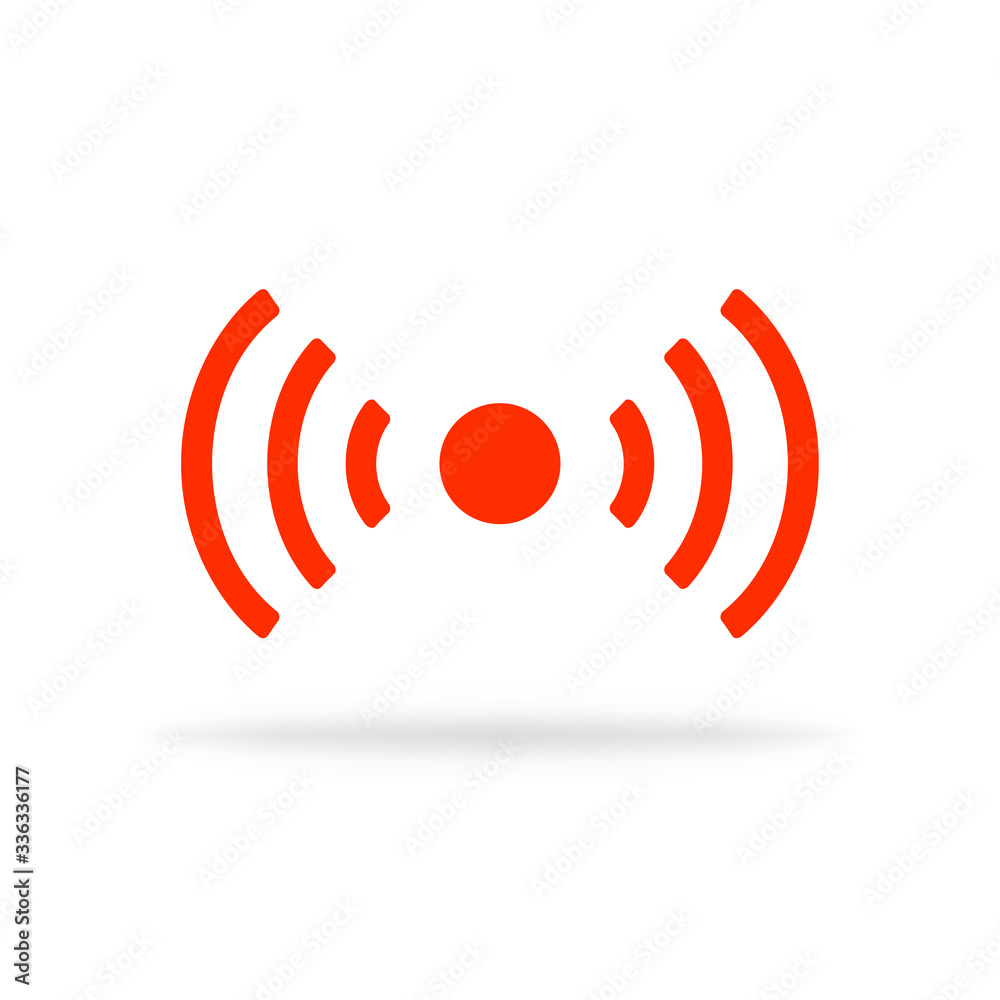 Live stream icon. Online broadcast symbol. Television vector isolated ...