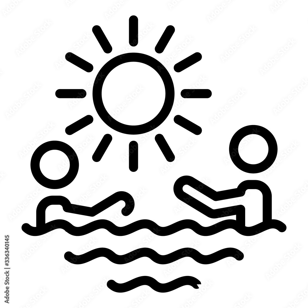 Kids Swimming Icon