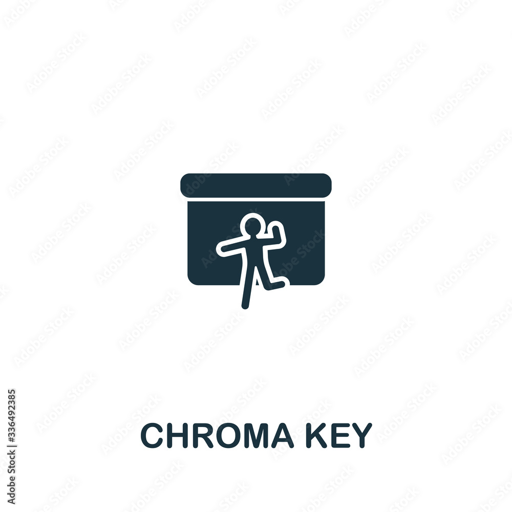 Chroma Key icon from streaming collection. Simple line Chroma Key icon ...
