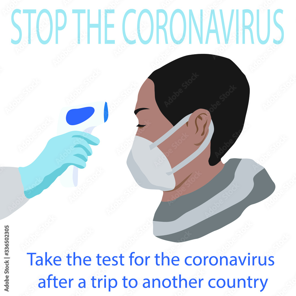 Vector booklet-memo to prevent coronavirus and passing the test after ...