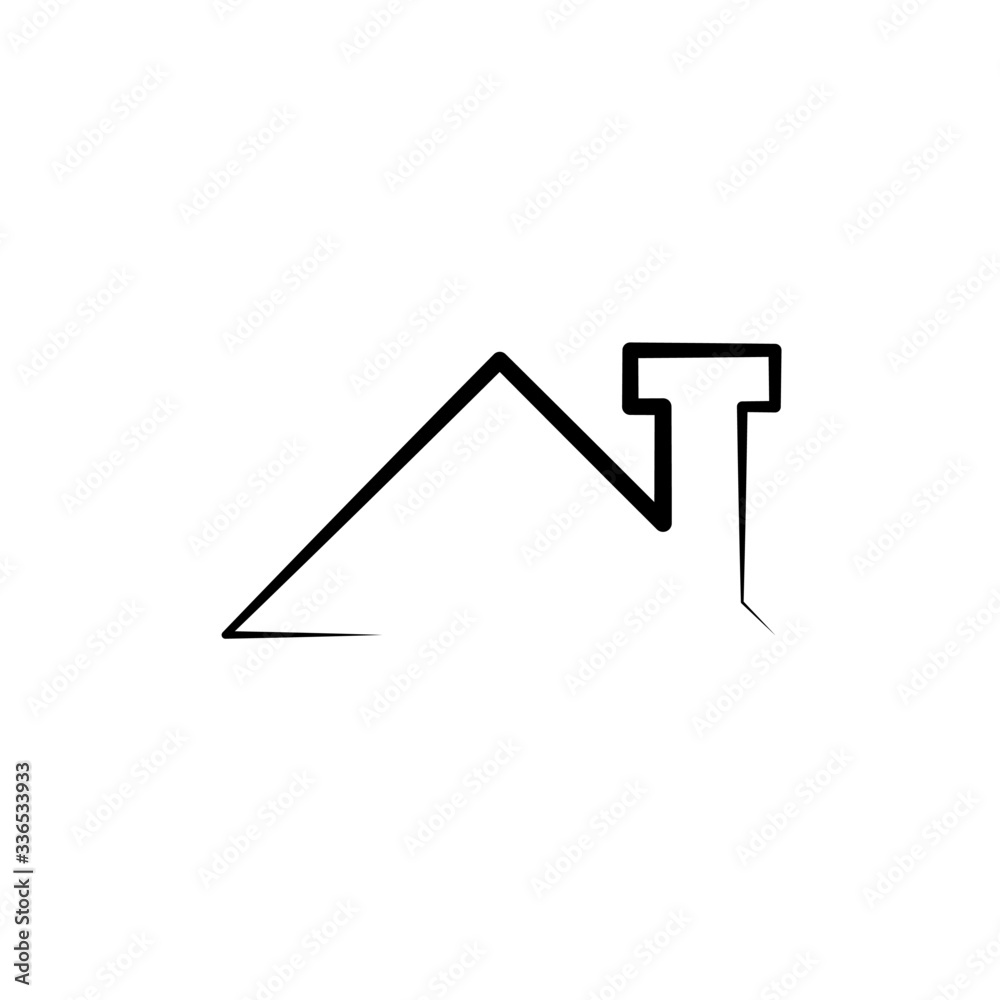 Roof icon template Stock Vector | Adobe Stock