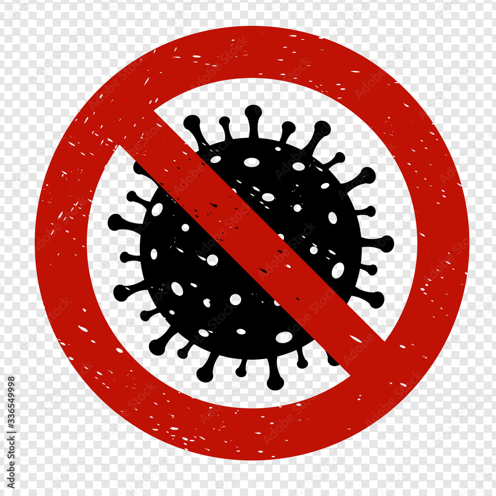 Corona Virus Symbol Transparent Background Stock-Vektorgrafik | Adobe Stock