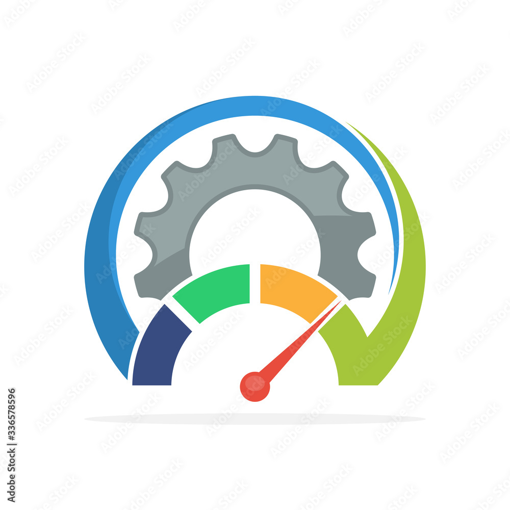 Illustrated icons with the concept of improving the work mechanism ...