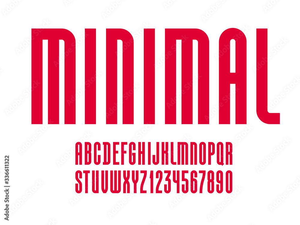 High font, condensed tall bold alphabet sans serif, trendy uppercase ...