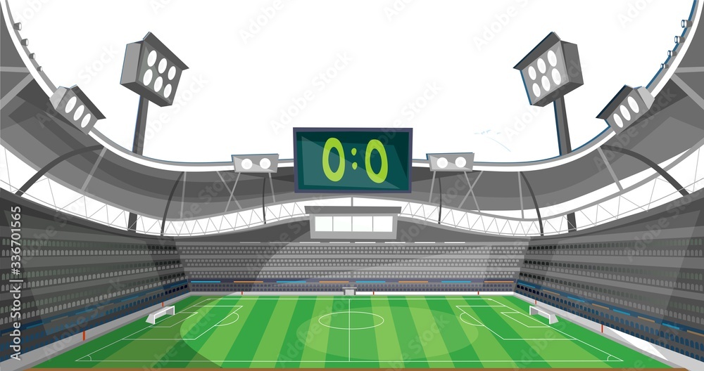 Cartoon Football Stands