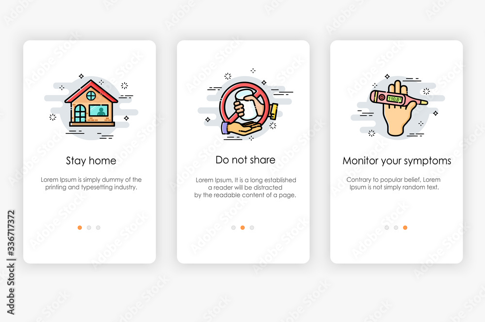 Help prevent the spread of Virus if you are sick. Modern and simplified ...