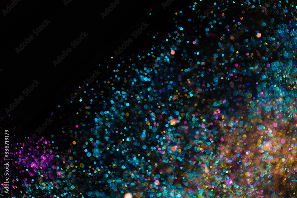 Decoration twinkle lights background, abstract sparkle surface with ...