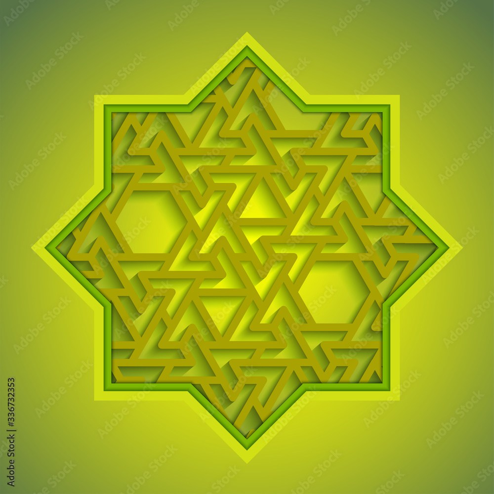 Arabic islamic pattern arch frame Stock Vector | Adobe Stock