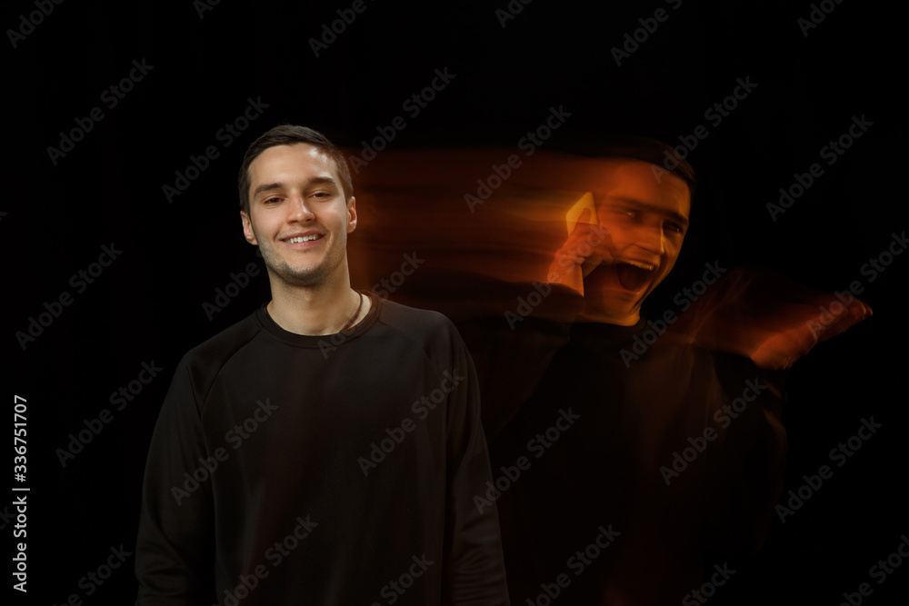 Smiles outside, laughting inside. The versatility of man - opened ...