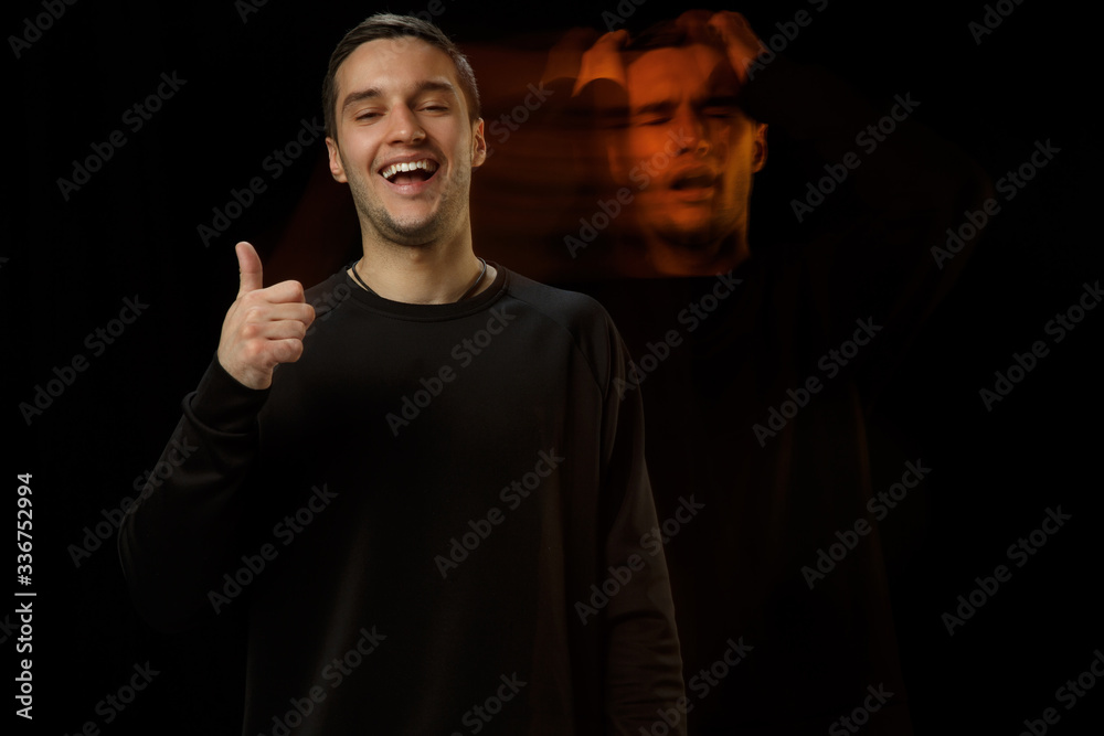 Smiling outside, crushed inside. The versatility of man - opened ...