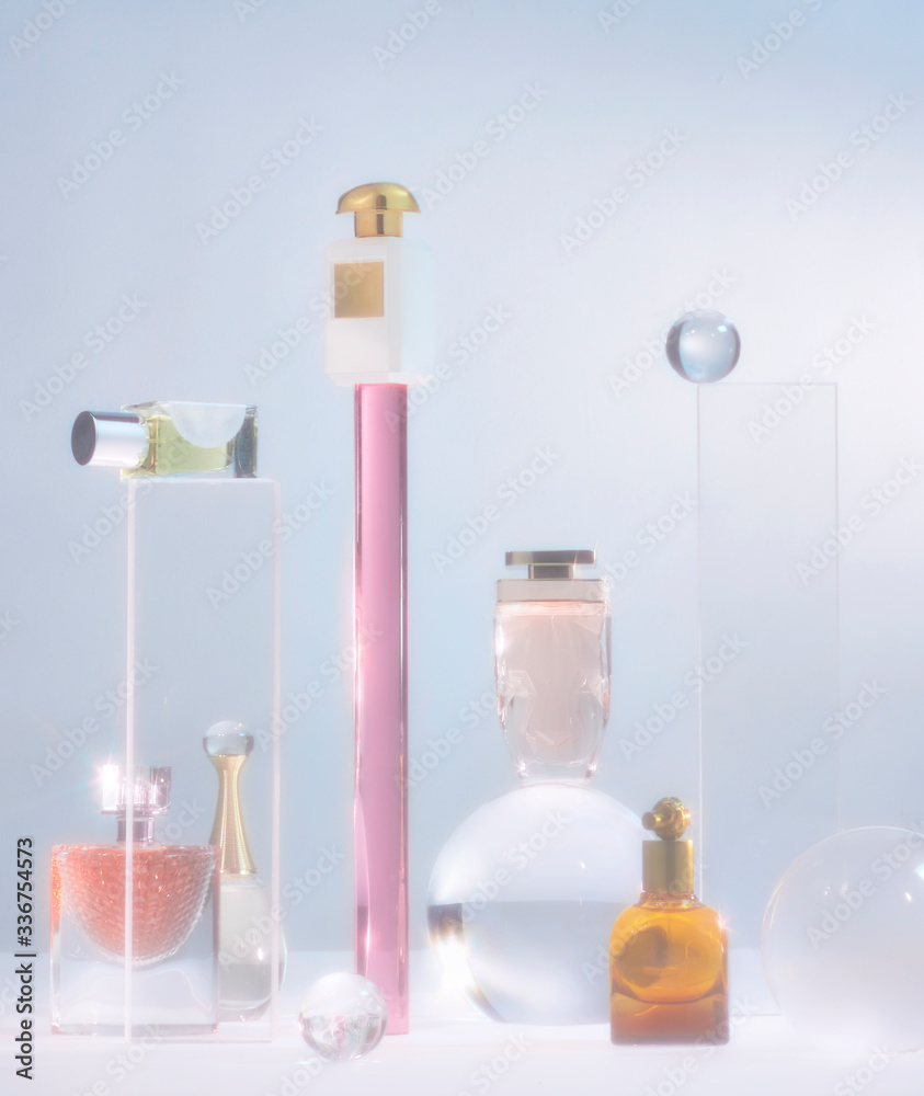 Variety of perfume bottles Stock Photo | Adobe Stock