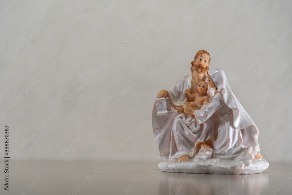 Image of Catholic saints where Mary Jesus and Joseph appear on a light ...
