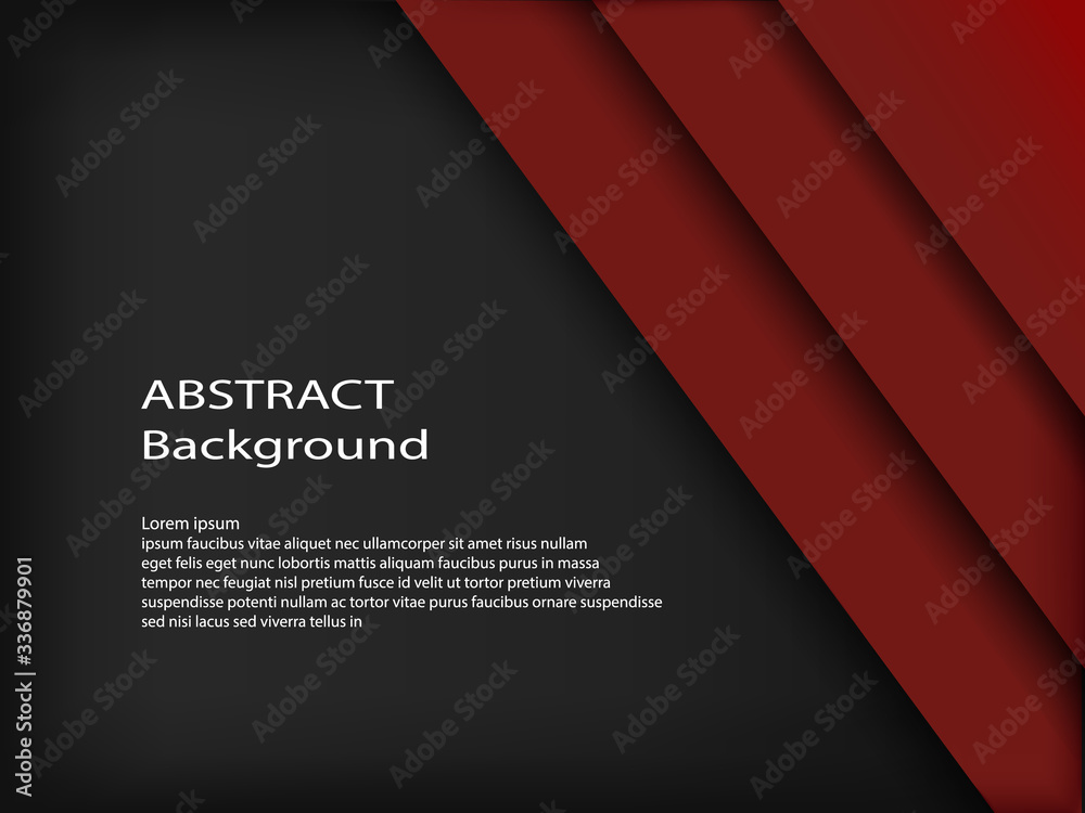 abstract black and red template design Stock Vector | Adobe Stock