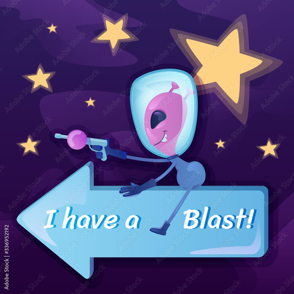 I have blast social media post mockup. Warning phrase. Web banner ...