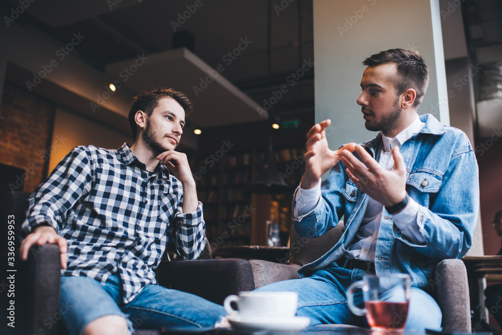 Friends Talking Serious