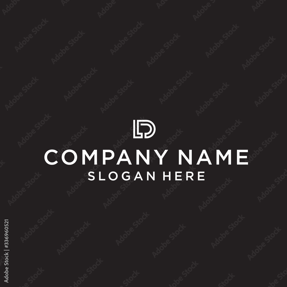 DL logo vector icon designs Stock Vector | Adobe Stock