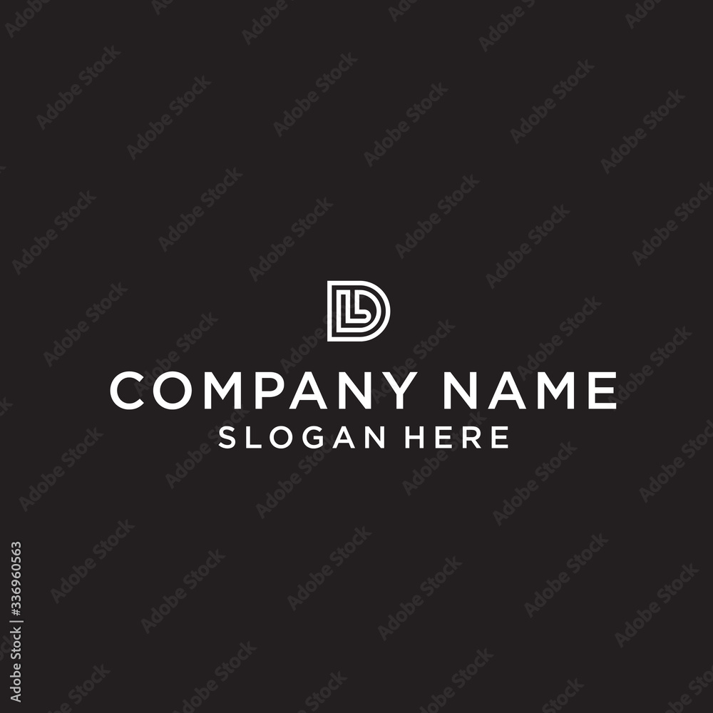 DL logo vector icon designs Stock Vector | Adobe Stock