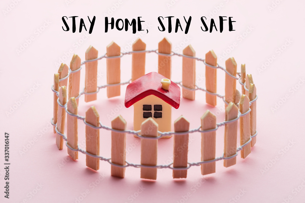 stay home, stay safe during coronavirus pandemic and quarantine concept ...