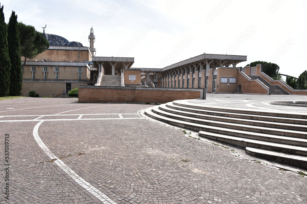 Rome, Italy - June 2019, Islamic Cultural Center And Grand Mosque of ...
