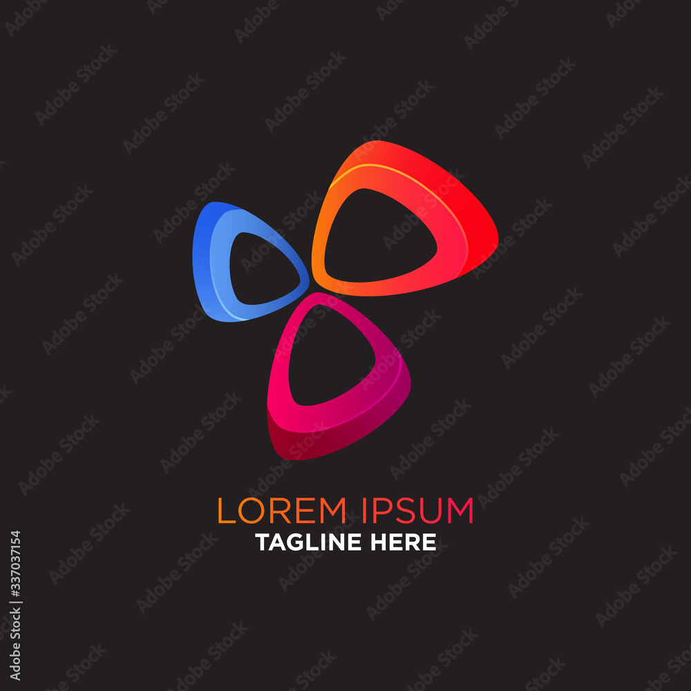 Vector abstract logo design elements. Colorful icons. Logo for ...