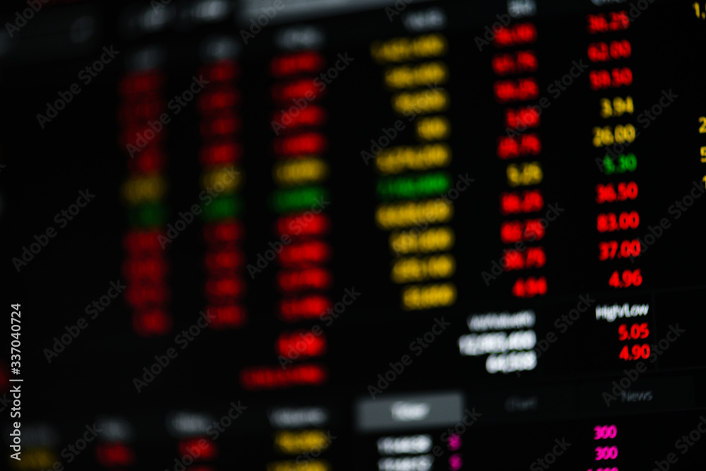 Stock Market Crash from Covid-19 Pandemic Stock Photo | Adobe Stock