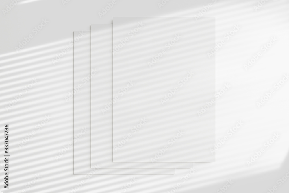 3 portrait magazine jurnal covers mock-up with shadow overlay from ...