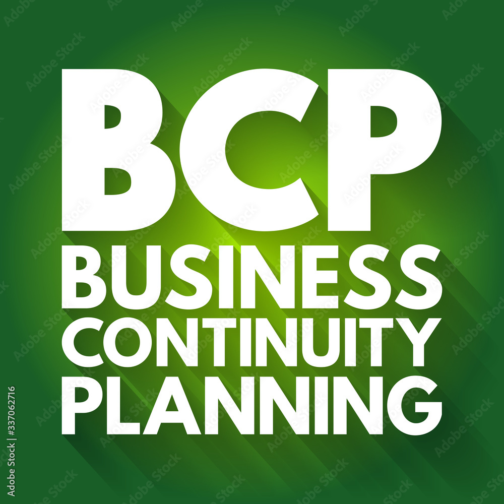 BCP - Business Continuity Planning acronym, business concept background ...