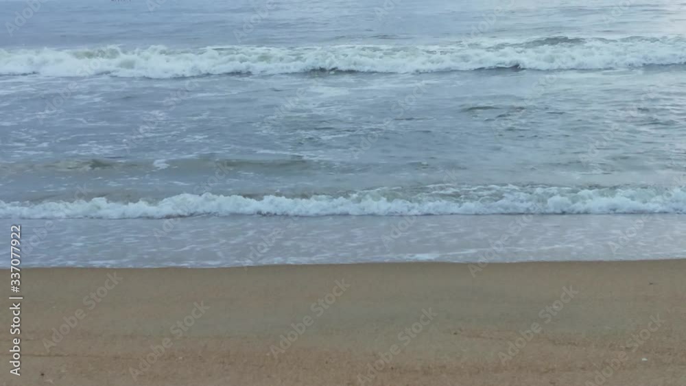 Stormy weather, high wind and wave in the middle of the ocean with dark ...