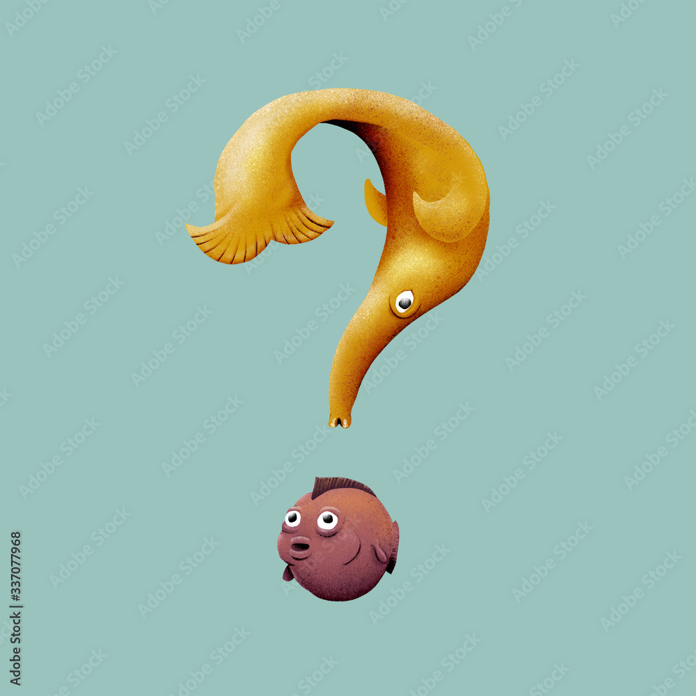 Fish - Question Mark Stock Photo | Adobe Stock