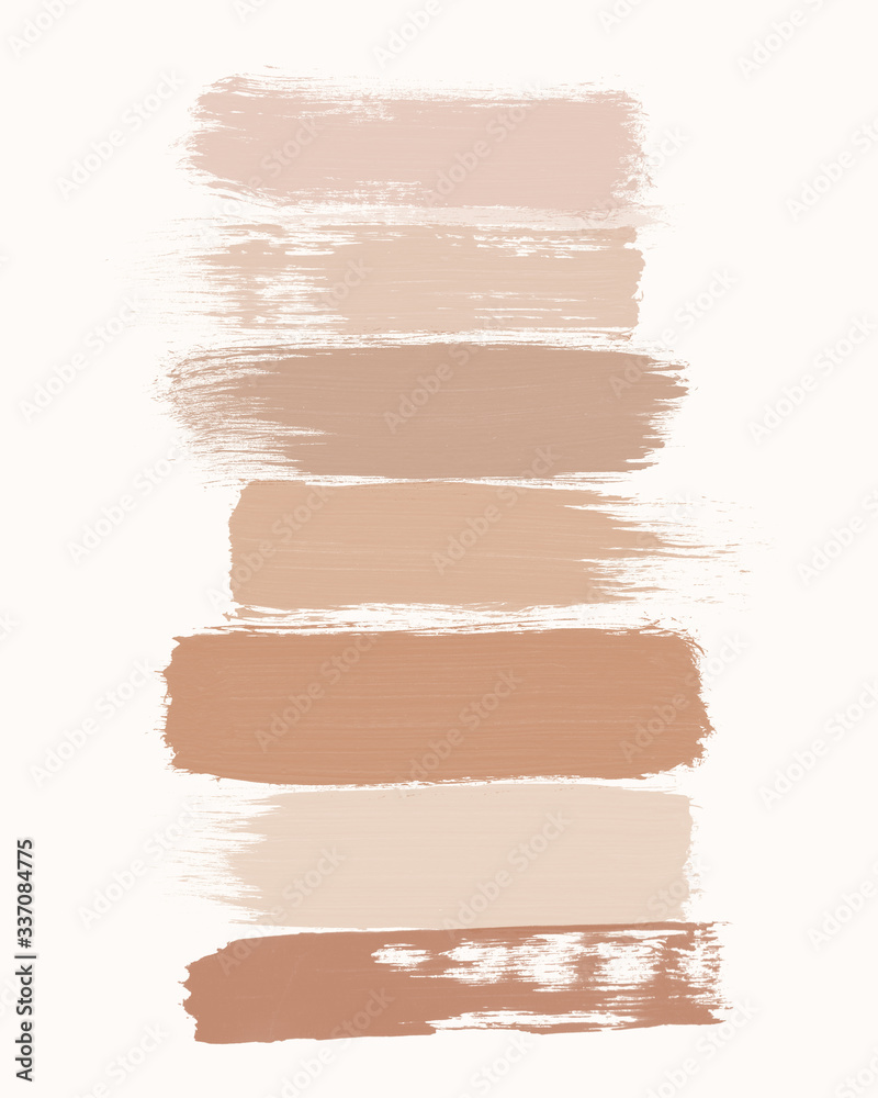 makeup swash art skin tones color palette ilustración de Stock | Adobe ...