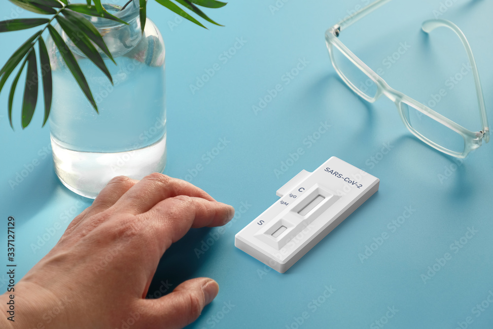 Rapid COVID-19 test for detection of specific antibodies IgM and IgG to ...