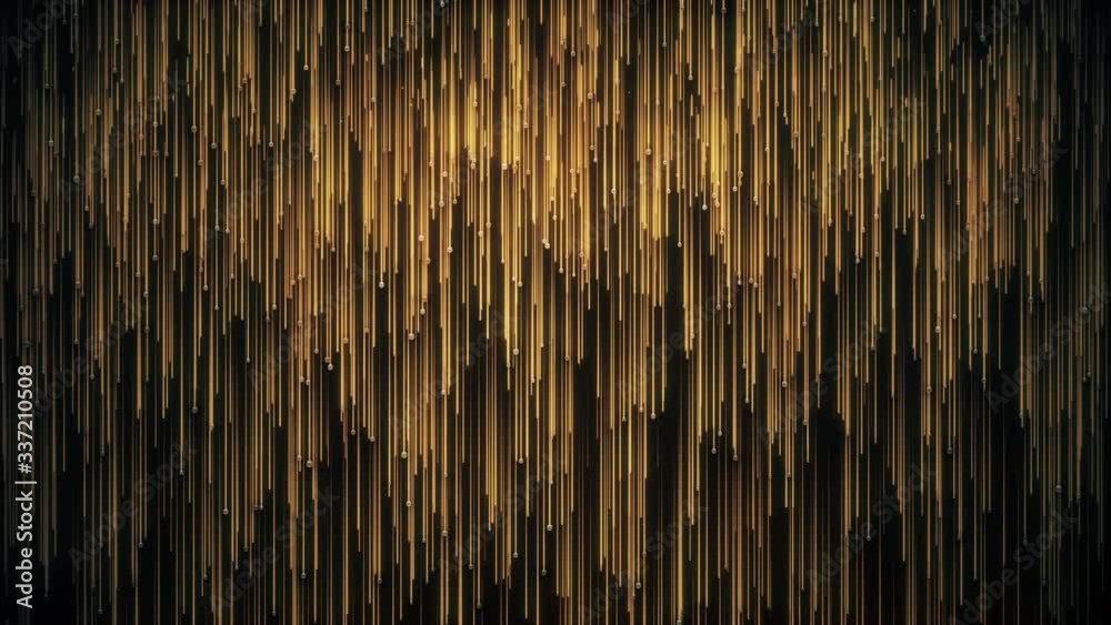 Elegant Gold Cascading Line Light Streak Looping background Stock Video ...