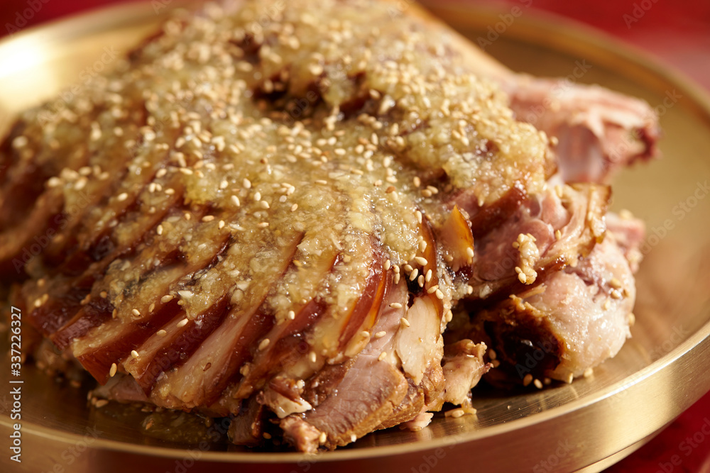 Jokbal, Korean pig trotter dish Stock Photo | Adobe Stock