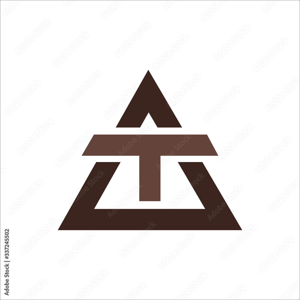 Initial letter ta or at logo vector design Stock Vector | Adobe Stock