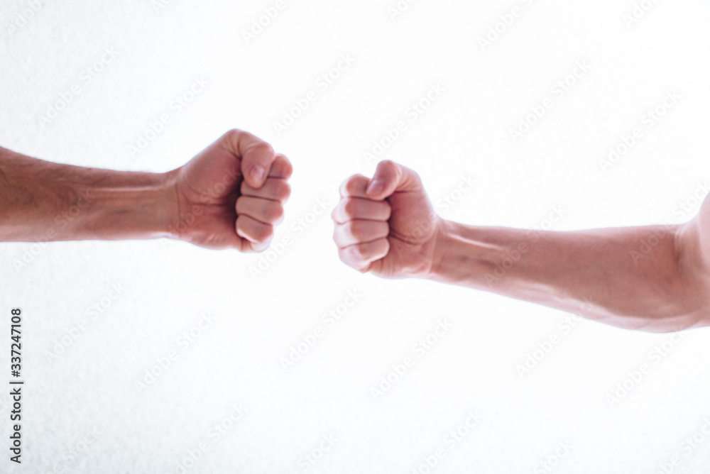 Strong hands. White background. Hand concept. Hands. Man. Help. Life ...