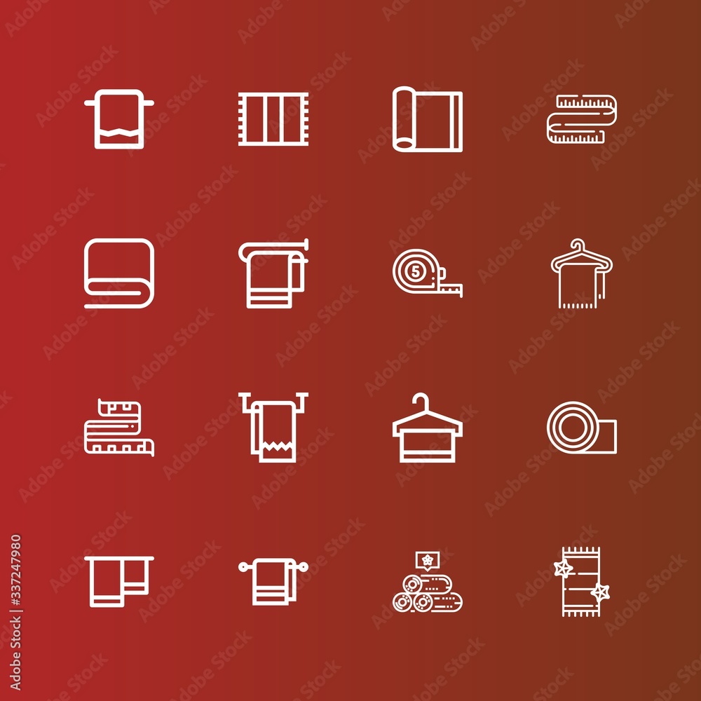 Editable 16 rolled icons for web and mobile Stock Vector | Adobe Stock
