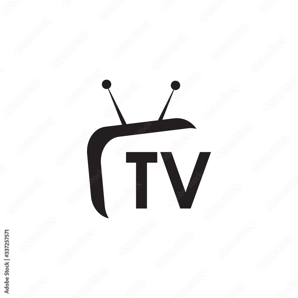 TV or Television channel logo design template Stock Vector | Adobe Stock