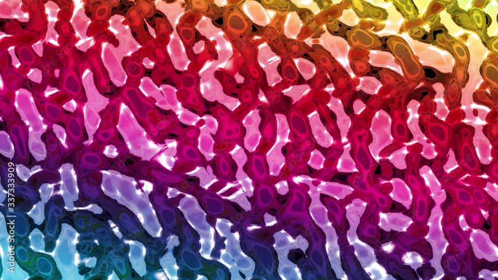 Rainbow chrome effect rotating in a seamless loop special effect ...