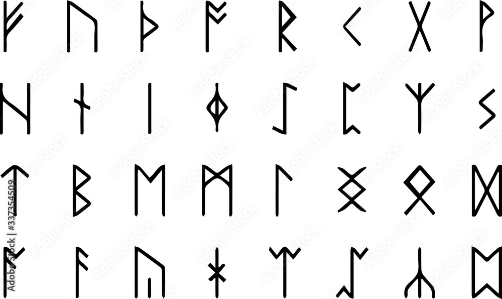 Vector image of runes Stock Vector | Adobe Stock