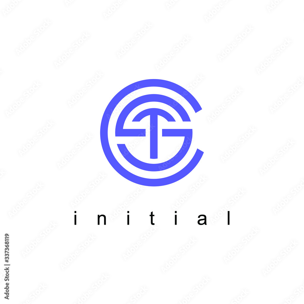 cts letter logo design vector illustration Stock Vector | Adobe Stock