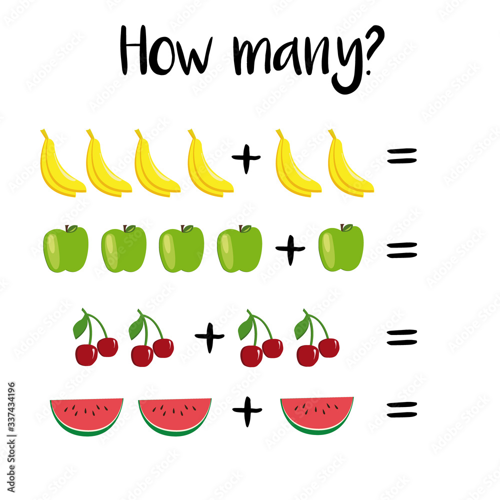 How many objects.Preschool Counting Activities. Printable worksheet ...