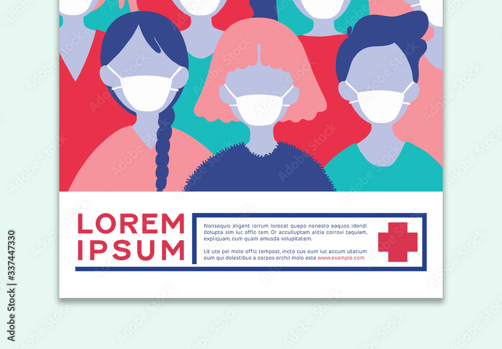 Virus Poster Layout Stock Template | Adobe Stock