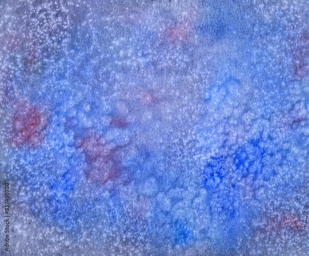 Hand drawn watercolor purple blue pattern or background water splash or ...