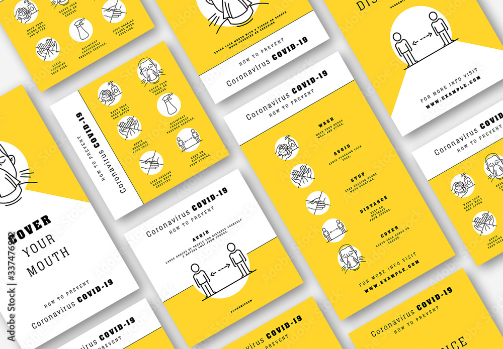 Social Media Post Layouts Stock Template | Adobe Stock