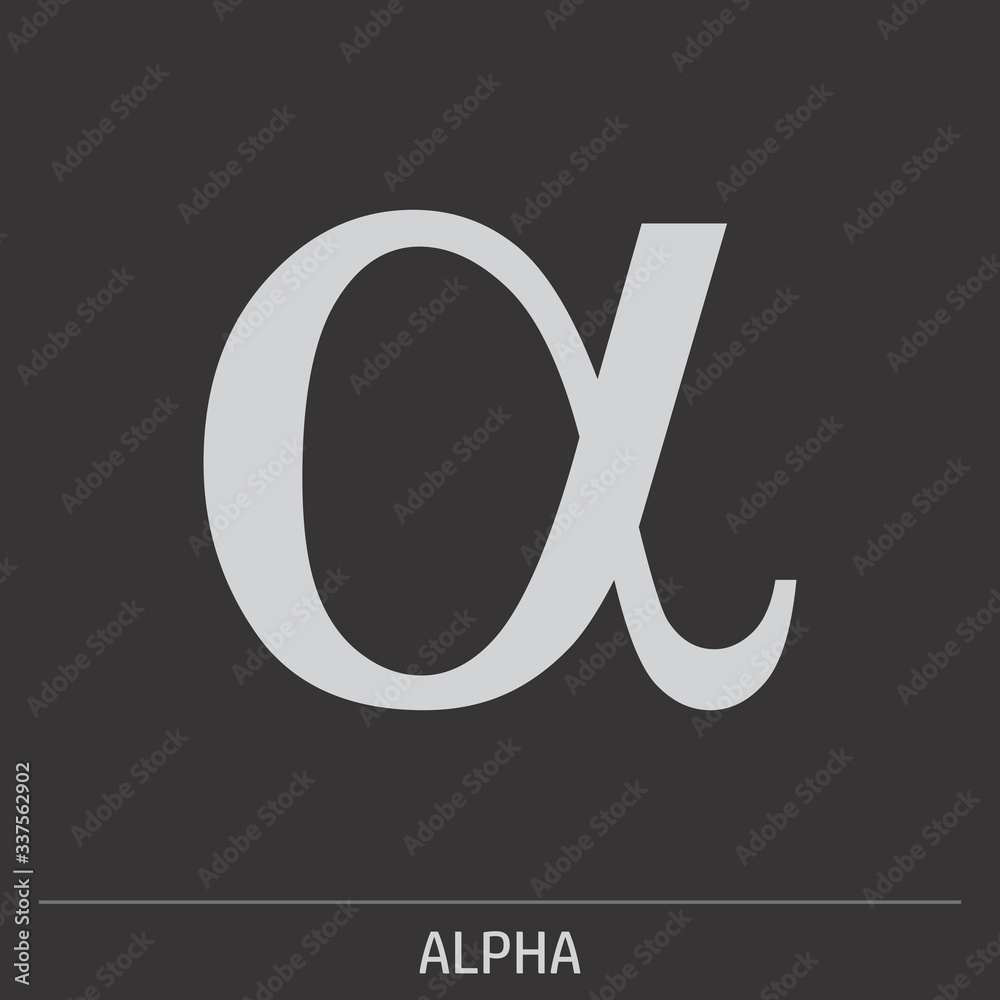 Alpha Greek Letter